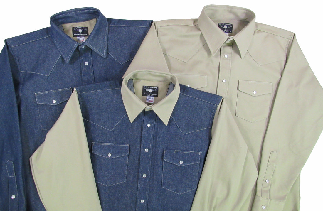 Ruddock Shirts Made in USA Flying R Ranchwear Texas Cotton ...