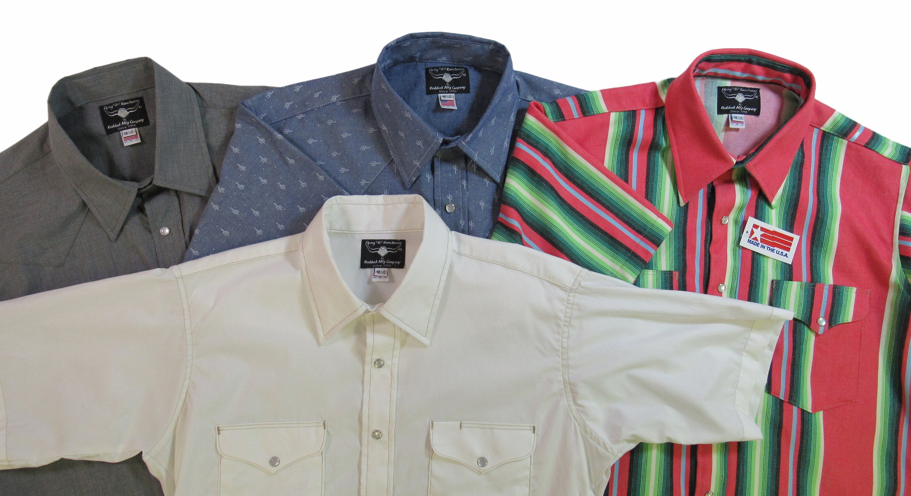 Ruddock Shirts Made in USA Flying R Ranchwear Texas Cotton ...